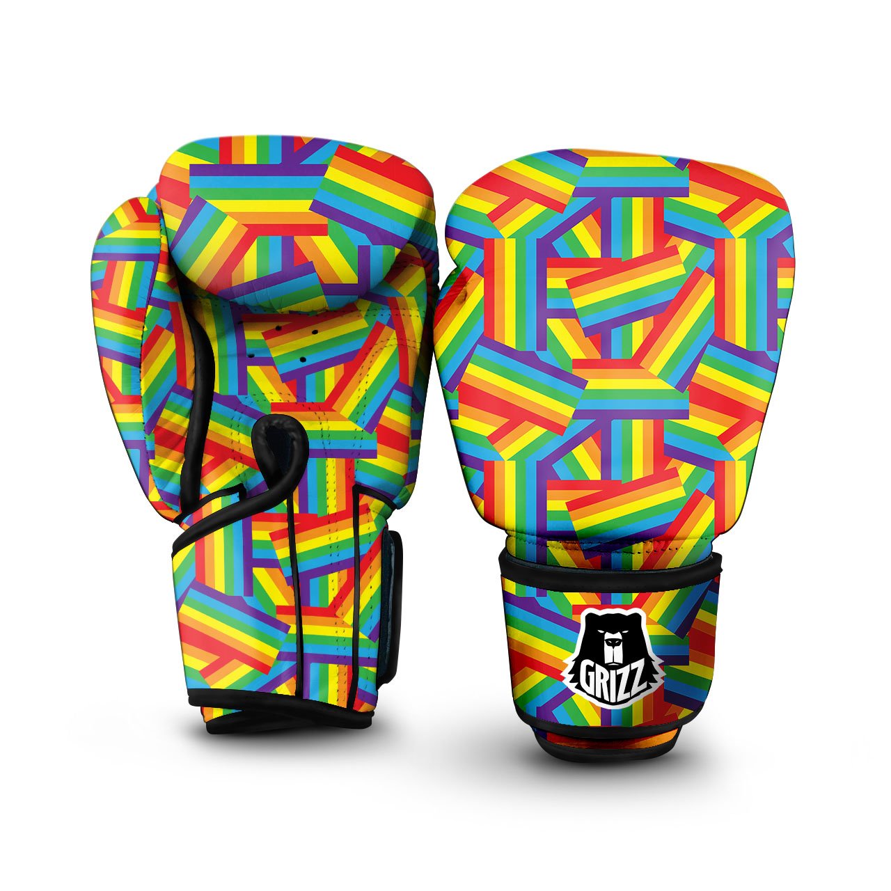 Rainbow Flag LGBT Pride Pattern Boxing Gloves