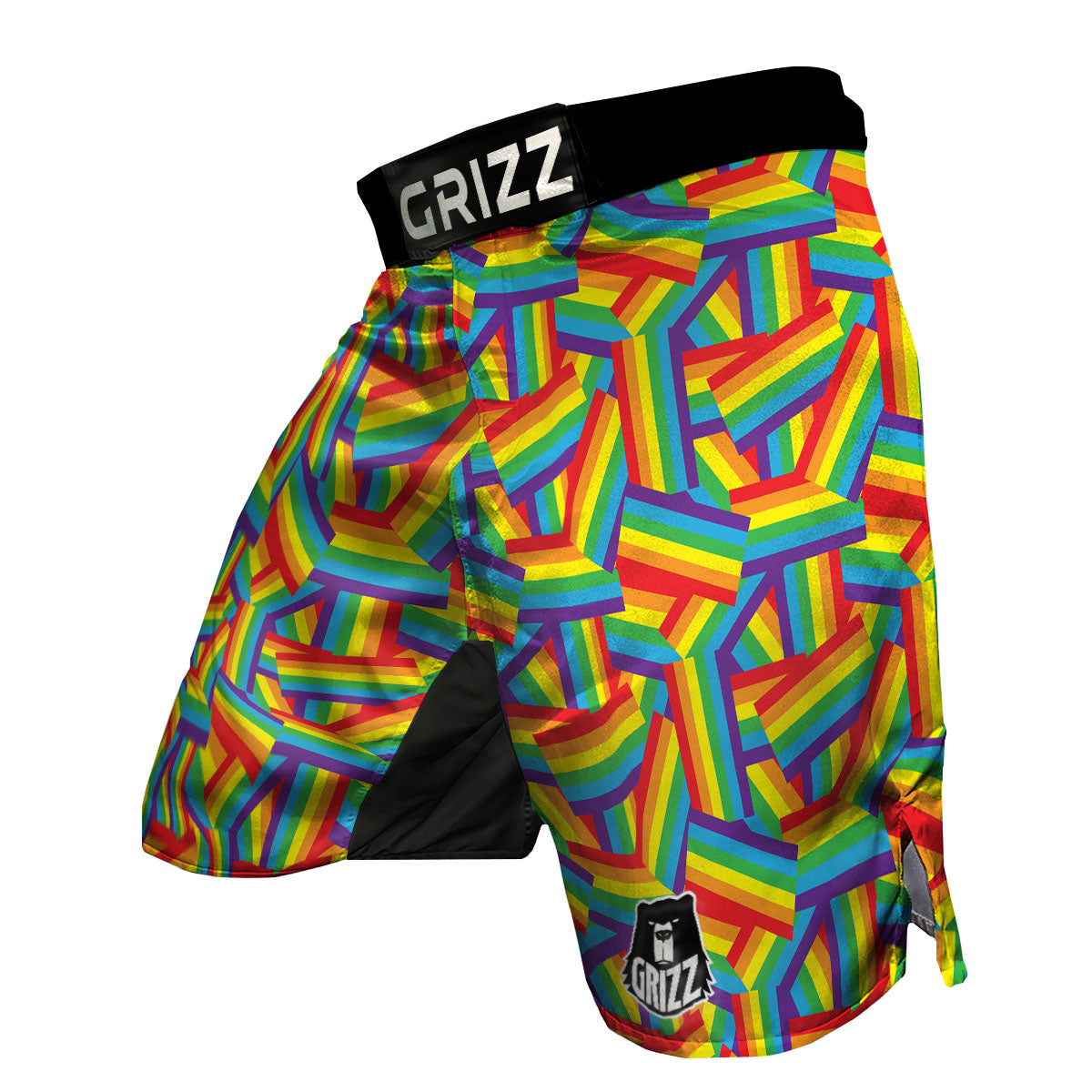 Rainbow Flag LGBT Pride Pattern MMA Shorts