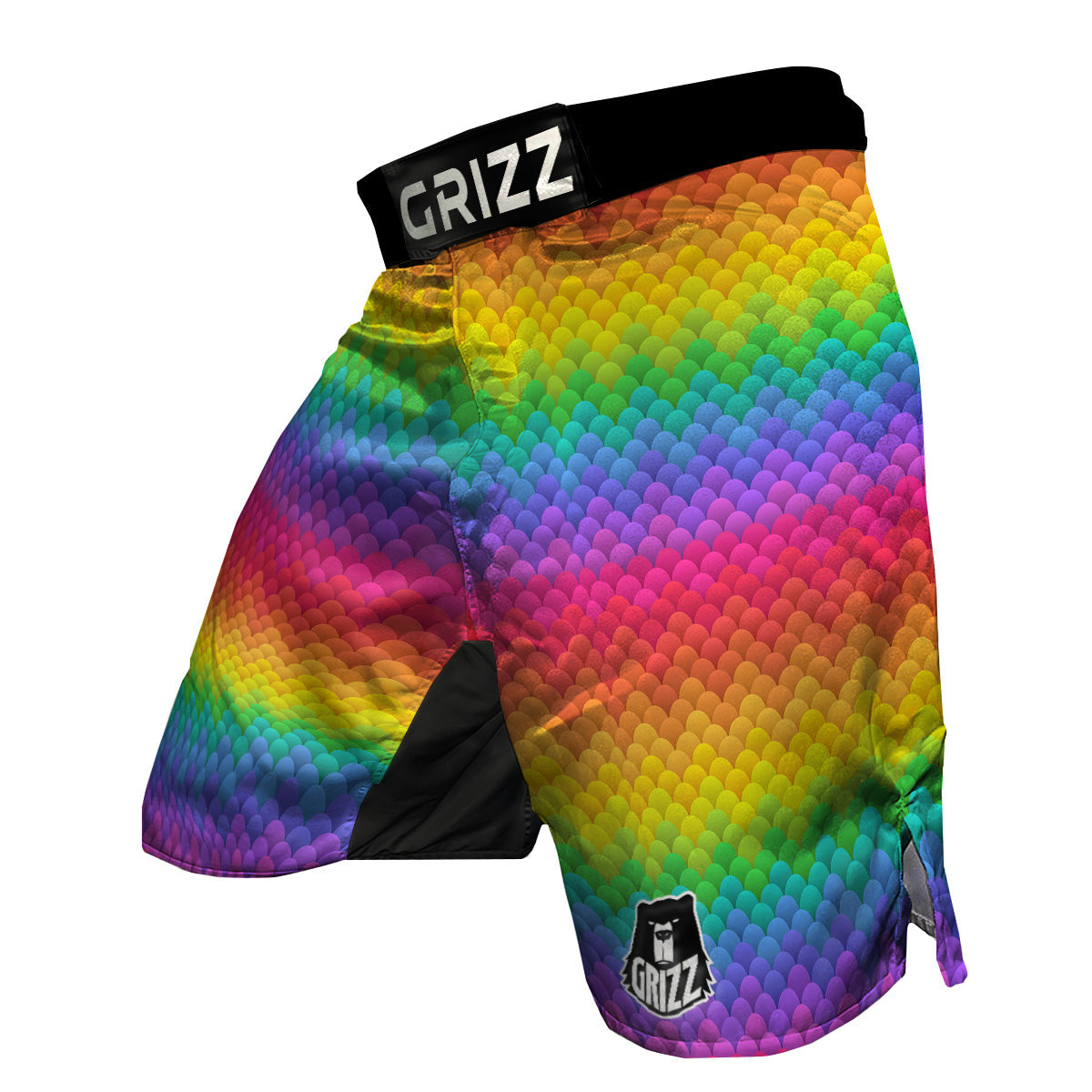 Rainbow Light Blobs Print Pattern MMA Shorts