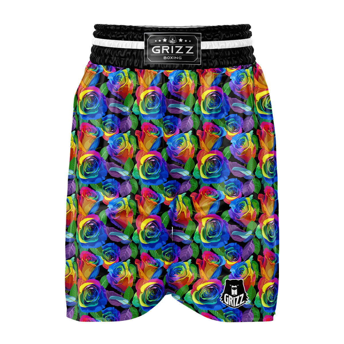 Rainbow Roses LGBT Pride Print Pattern Boxing Shorts