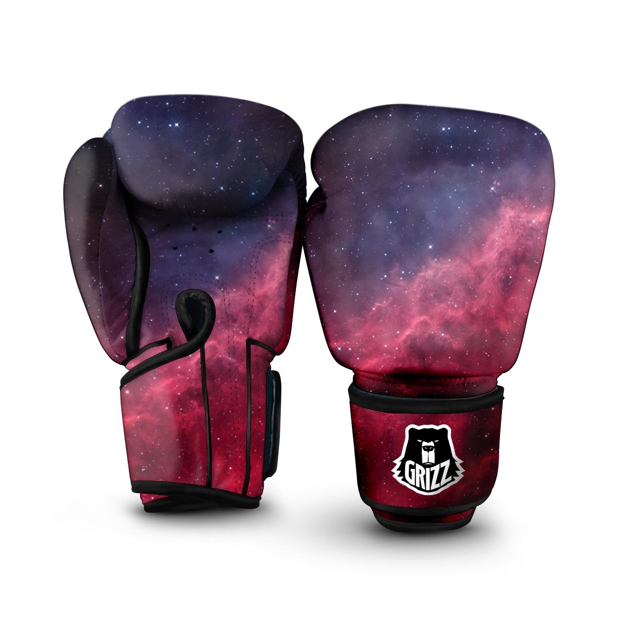 Red Cosmic Galaxy Space Boxing Gloves