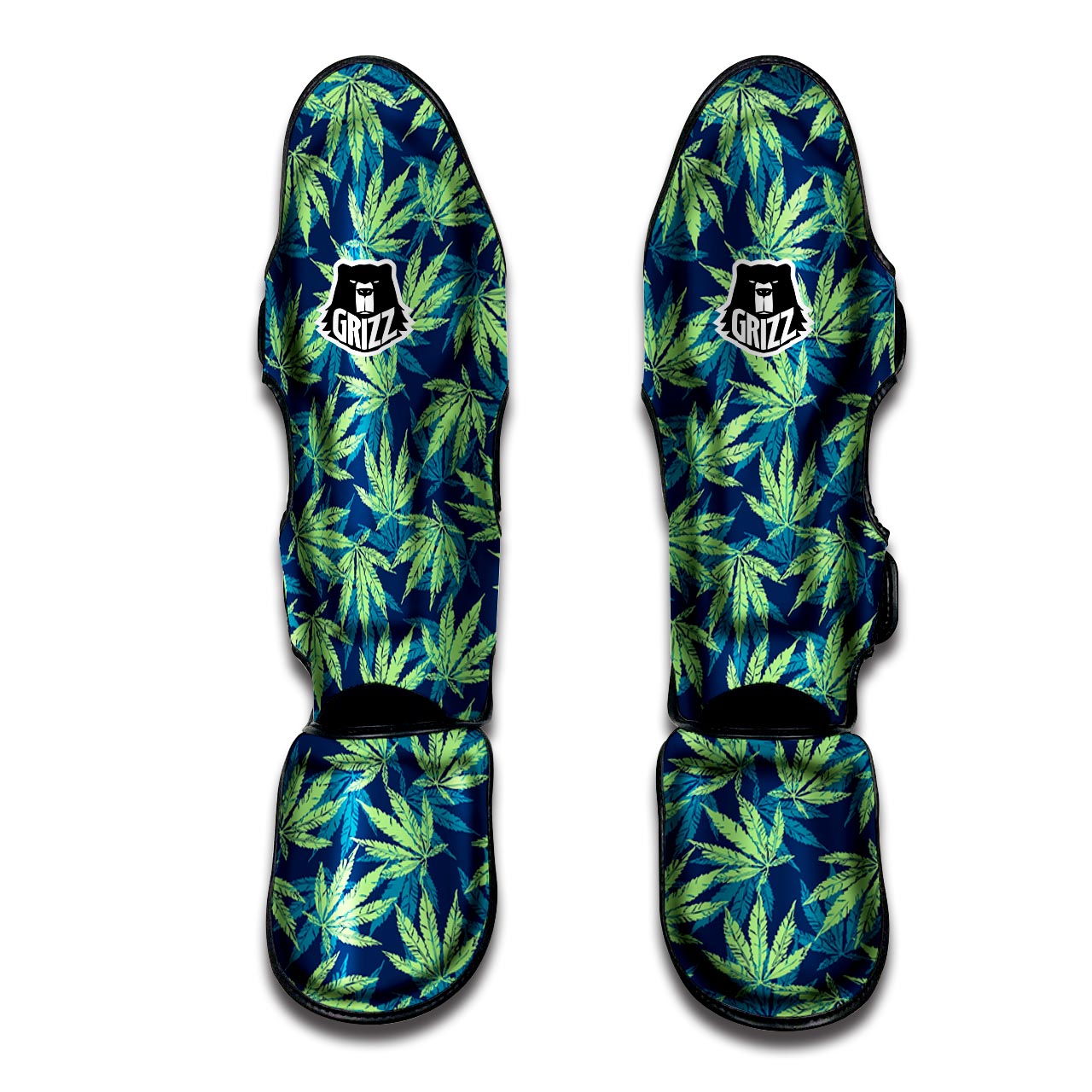 Reggae Leaf Tropical Muay Thai Shin Guard