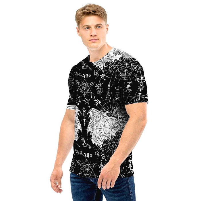 Satanic Demon Gothic Witch Men T Shirt