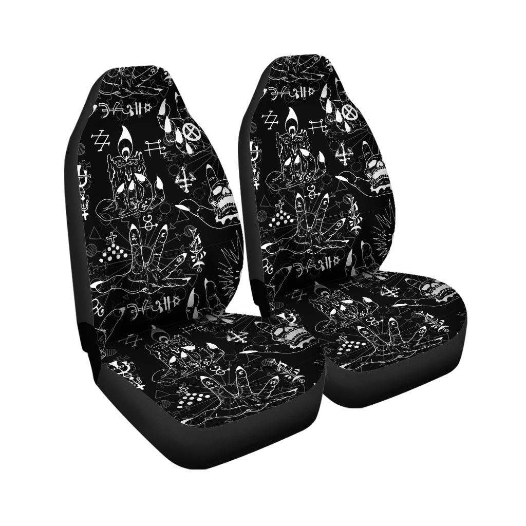 Satanic Gothic Witch Car Seat Covers