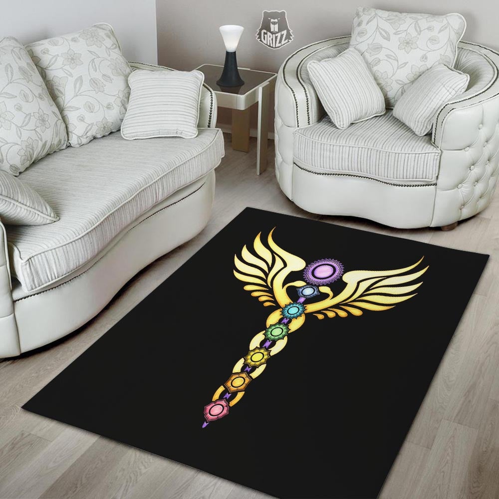 Seven Chakras Caduceus Print Floor Mat – Grizzshopping