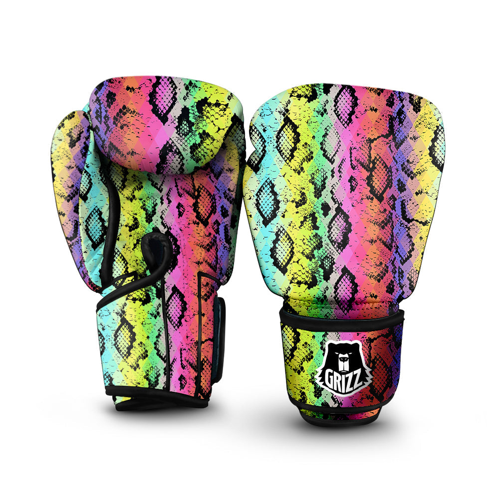 Snake Skin Psychedelic Print Boxing Gloves – Grizzshopping