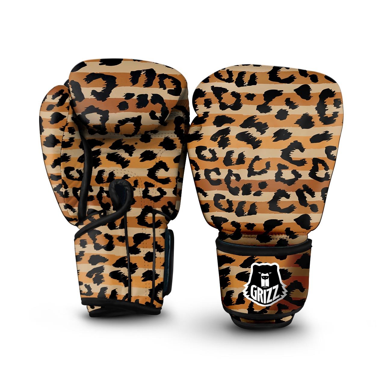 Striped Leopard Boxing Gloves