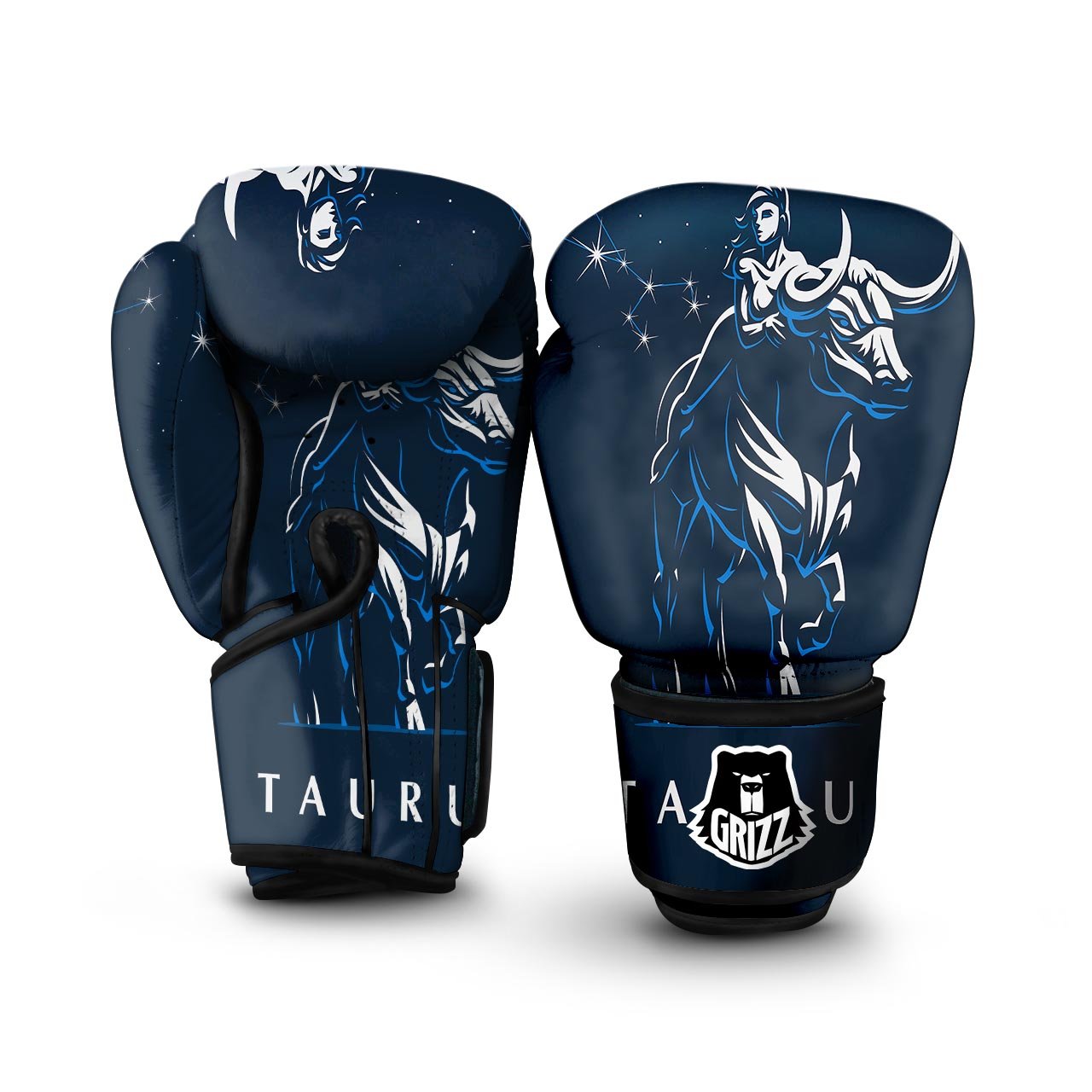 Taurus Constellation Sign Print Boxing Gloves