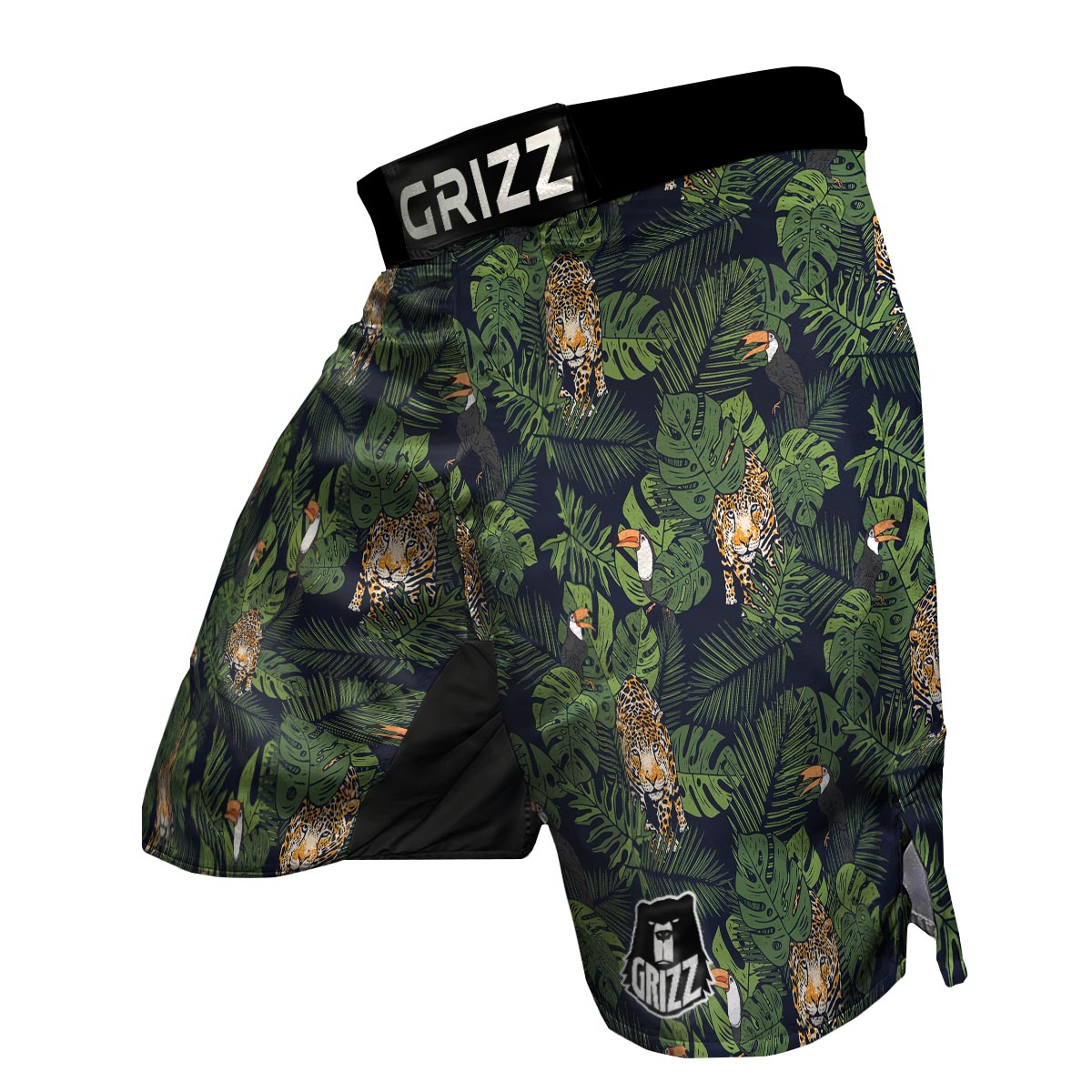 Toucan And Tiger Print Pattern MMA Shorts