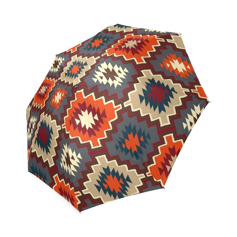 Tribal Indians Native American Aztec Navajo Print Foldable Umbrella