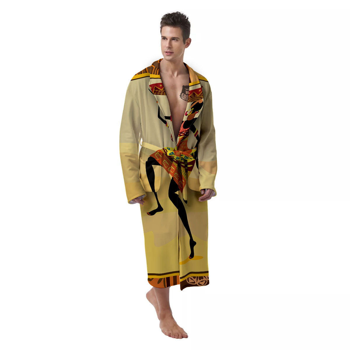 Tribal Inspired African Ethnic Print Men's Robe – Grizzshopping