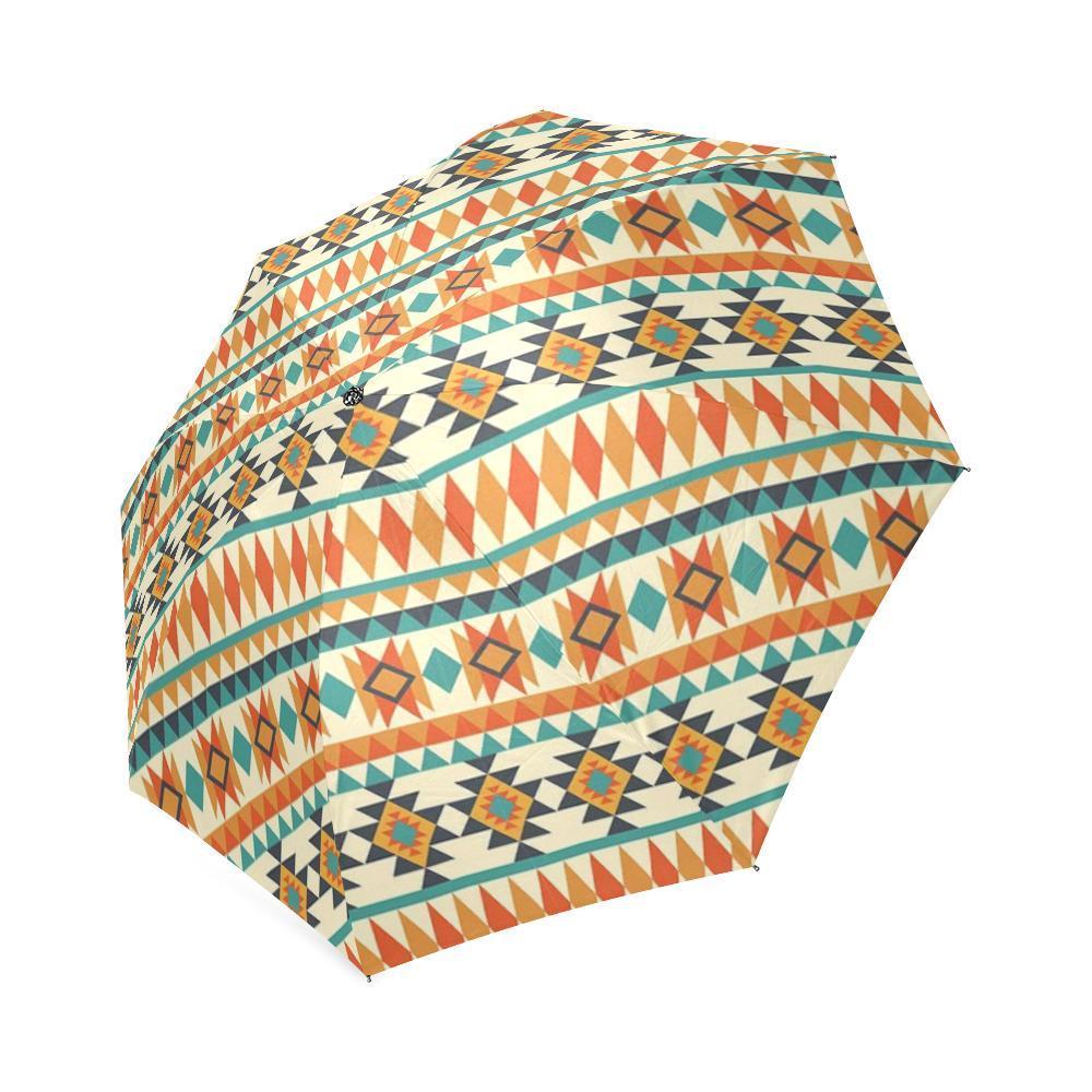 Tribal Native American Aztec Indians Navajo Print Foldable Umbrella