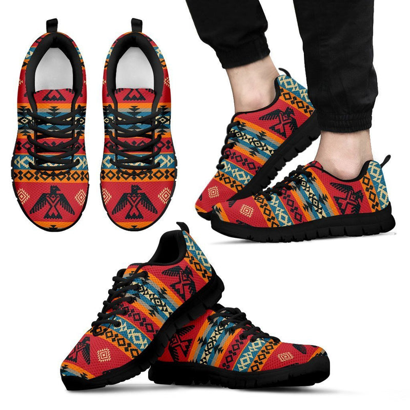 Tribal Navajo Native Indians American Aztec Print Men Shoes Sneakers