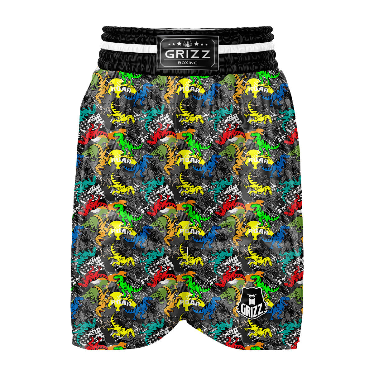 Tyrannosaurus Rex Colorful Print Boxing Shorts