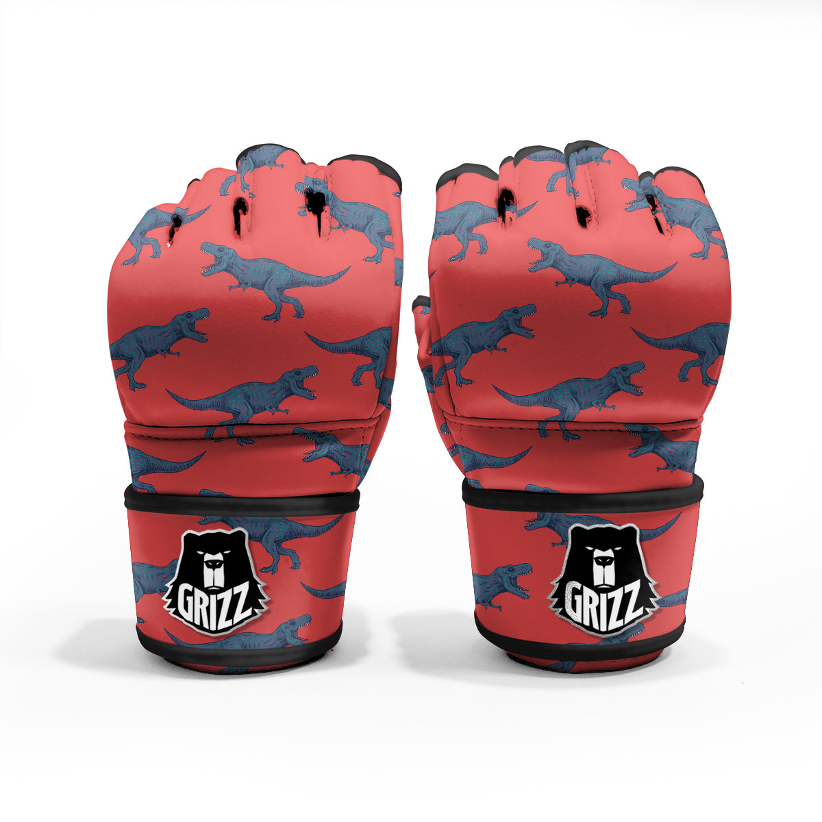 Tyrannosaurus Rex Print Pattern MMA Gloves