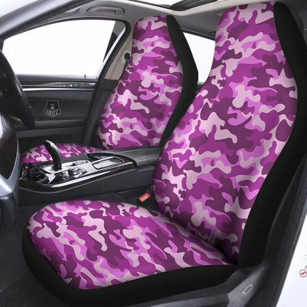 Violet Purple Camo And Camouflage Print Car Seat Covers