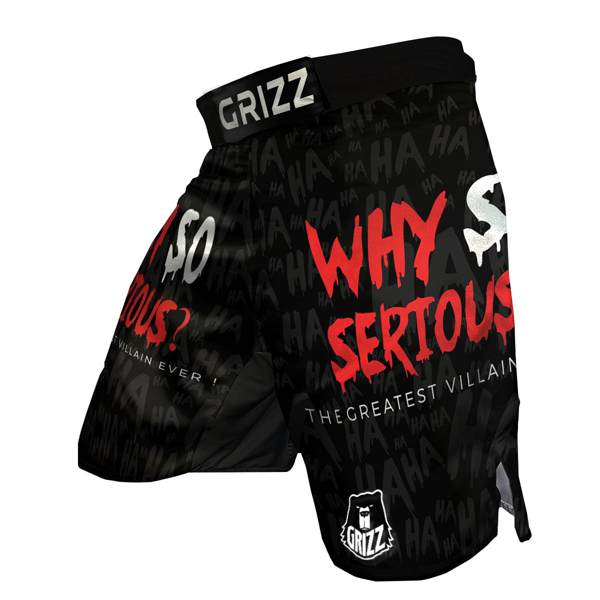 Why So Serious Laughing Joker Print MMA Shorts