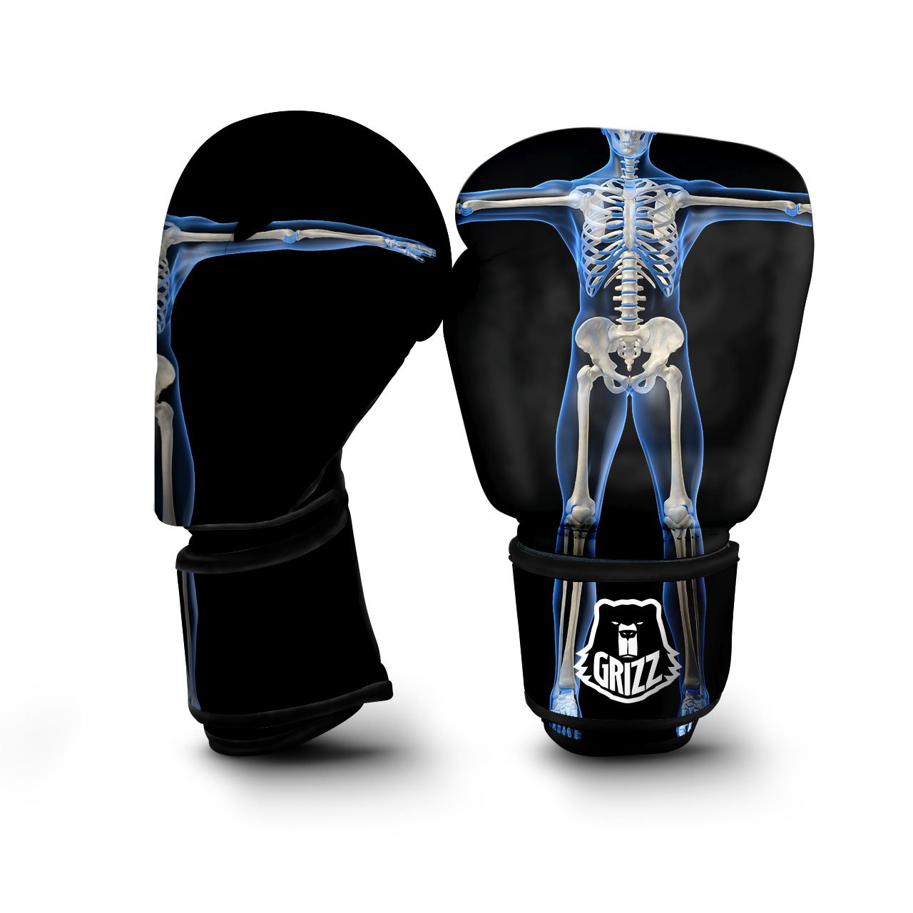 X Ray Human Skeleton Print Boxing Gloves – Grizzshopping