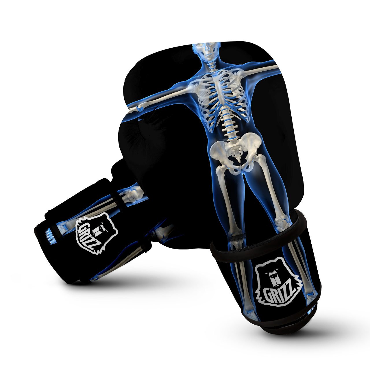 X Ray Human Skeleton Print Boxing Gloves – Grizzshopping